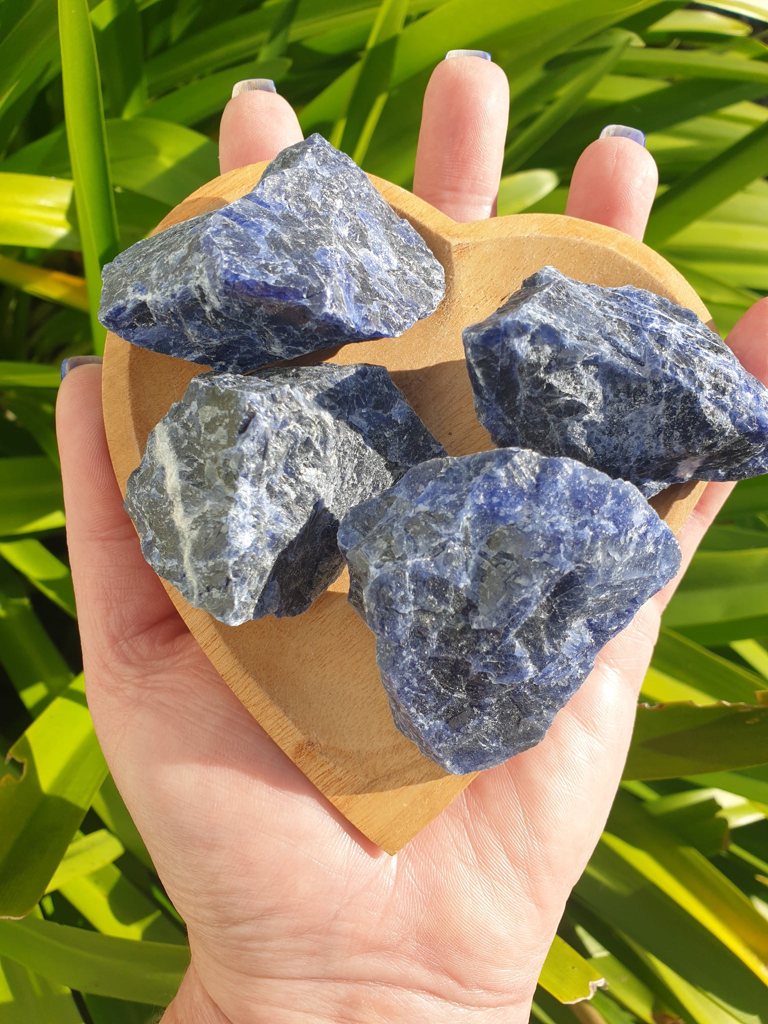 Sodalite Rough Piece Medium – Daughters And Co Crystals