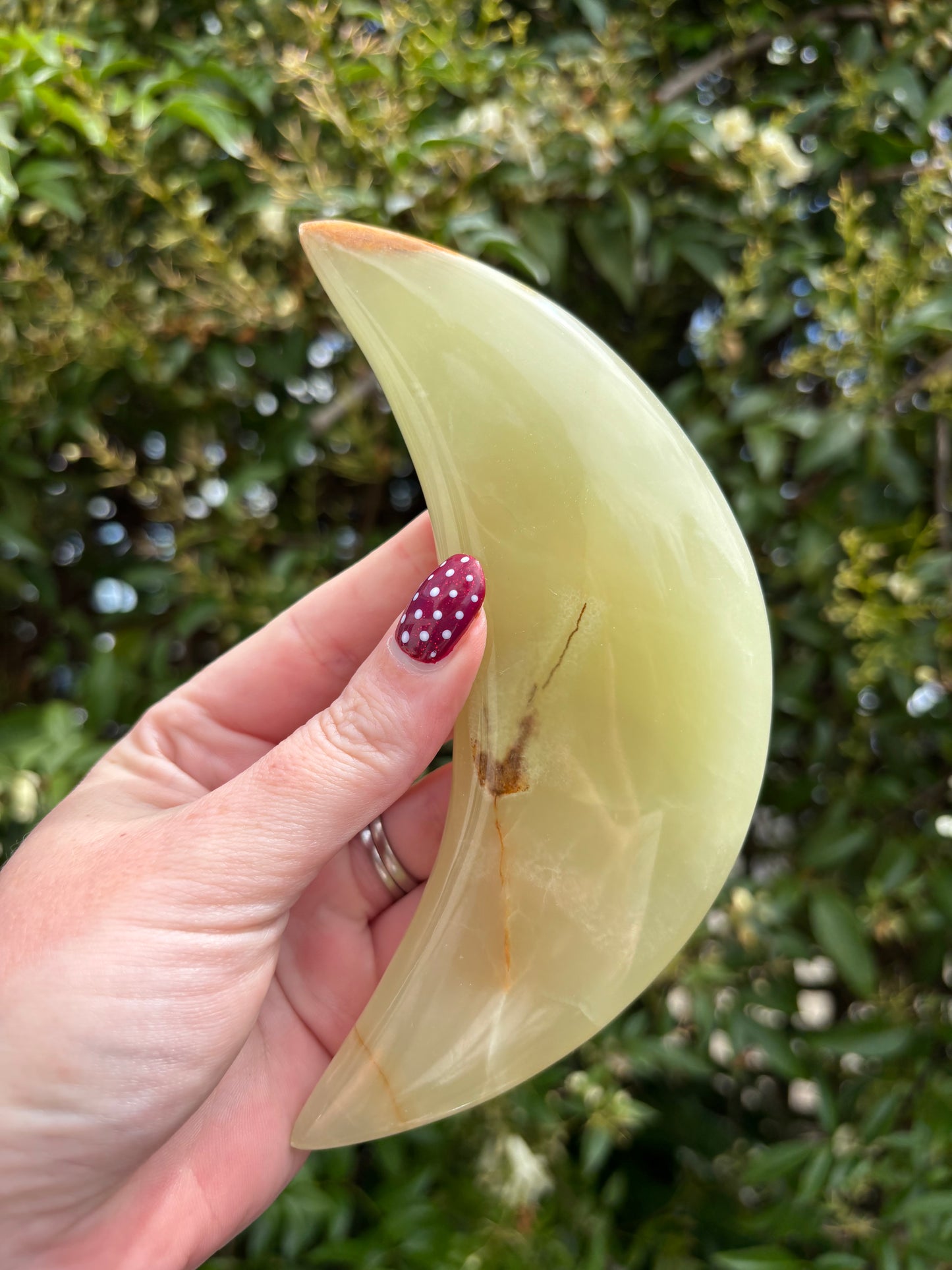 Banded Calcite Moon | Medium D – Daughters And Co Crystals