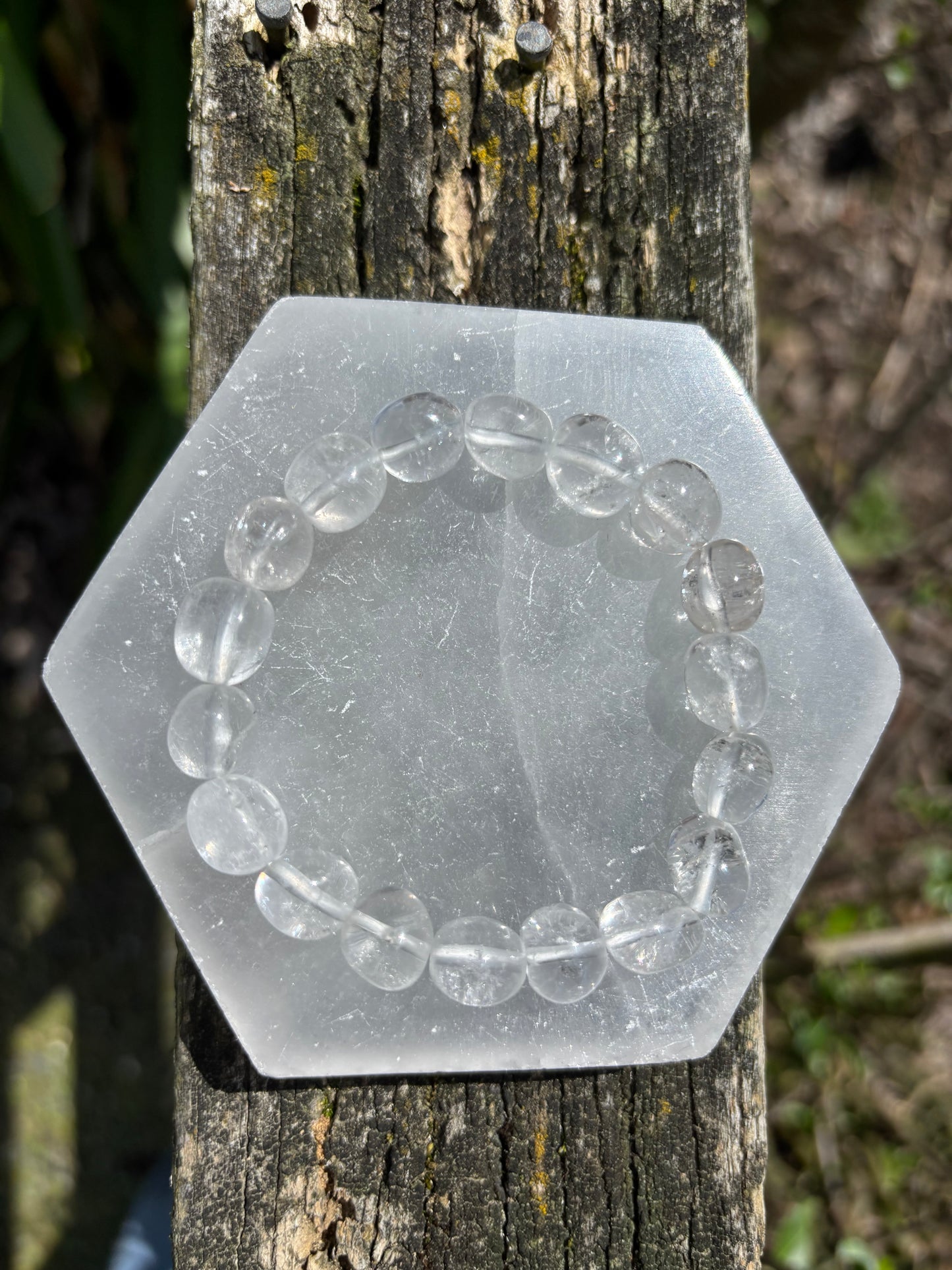 Clear Quartz | Nugget Bead Bracelet – Daughters And Co Crystals