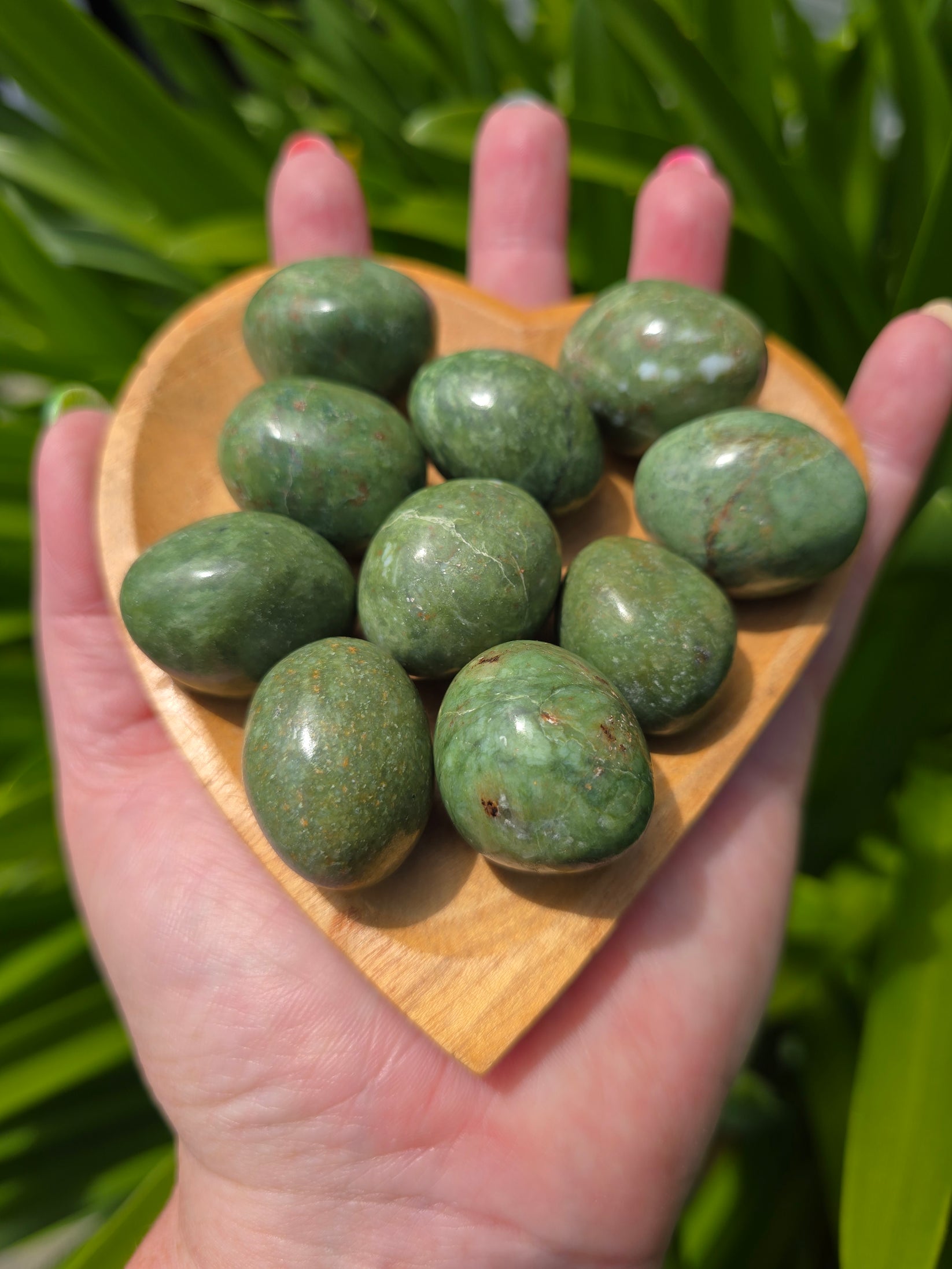 Green Opal Tumbled Stone – Daughters And Co Crystals